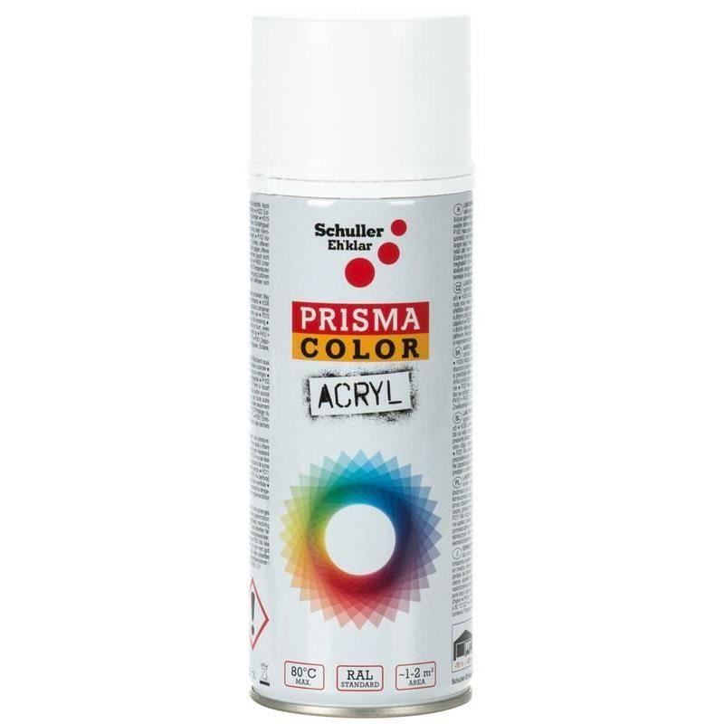 Prisma Color Acryl Spray Vopsea Alb RAL 9016 , metal, lemn, sticlă ...